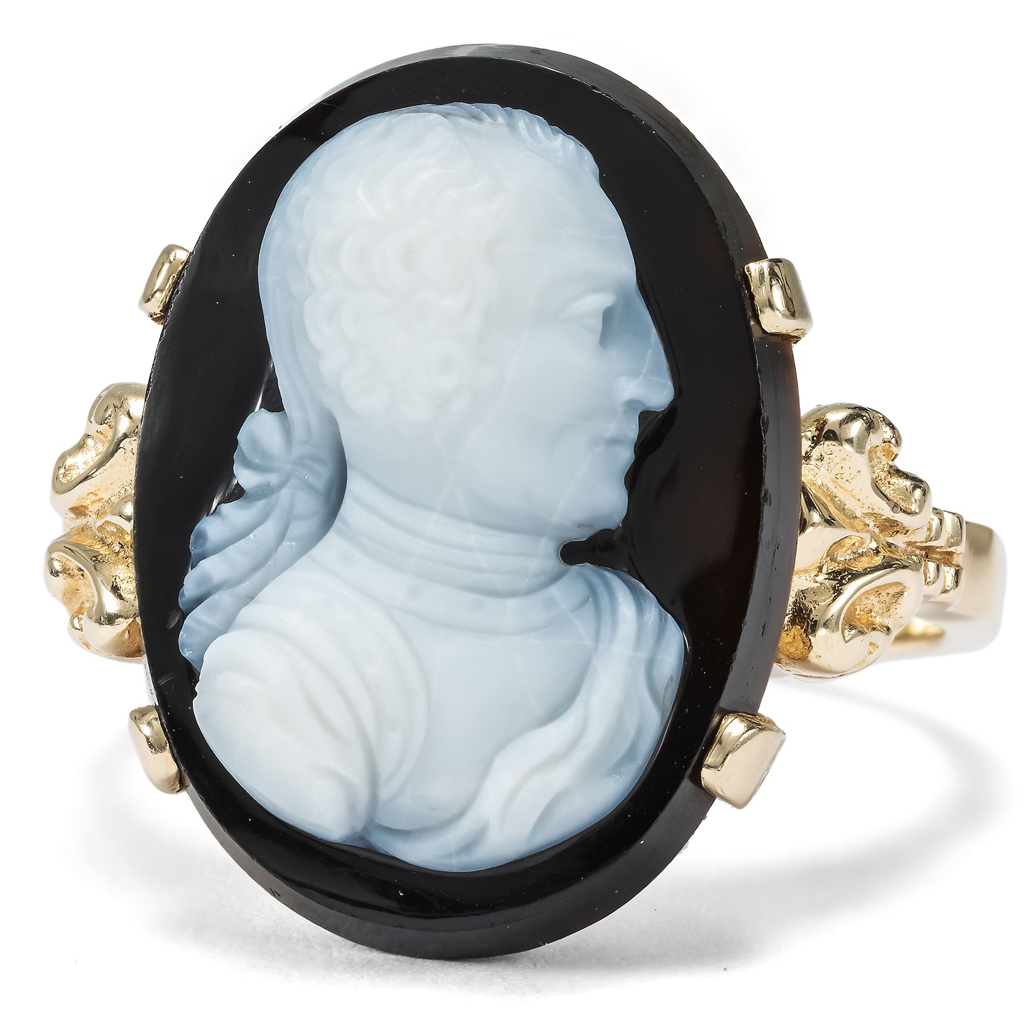 Black cameo ring store
