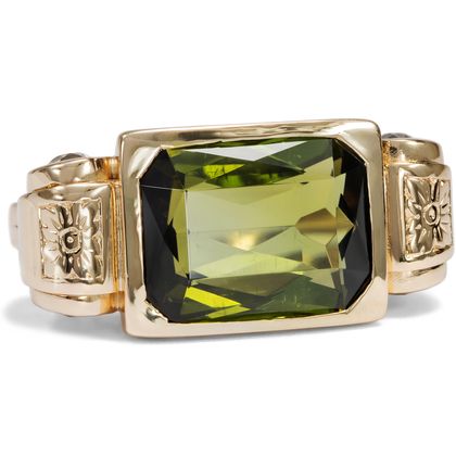 Vintage 18k gold mens ring store
