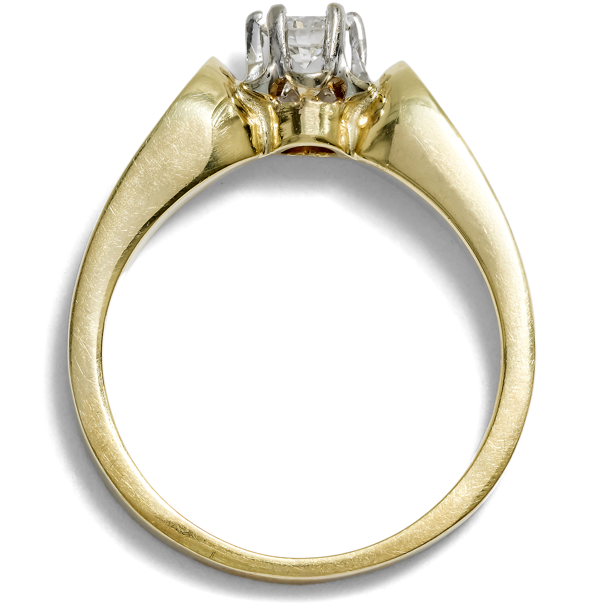 Symbol of Eternity • Pretty Vintage Ring with 0.18 ct Symbol of Eternity • Pretty Vintage Ring with 0.18 ct
